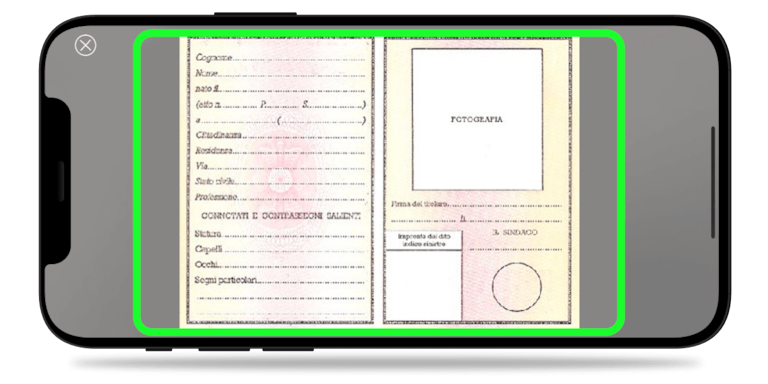 Foto della carta d’identità cartacea + tessera sanitaria | BBVA Italia